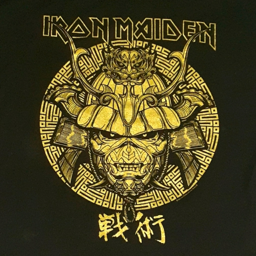 Iron Maiden Senjutsu Gold Foil Logo Official Band Shi… - Gem
